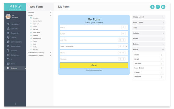 Webforms Inteligentes para Geração de Leads | Pipz Automation